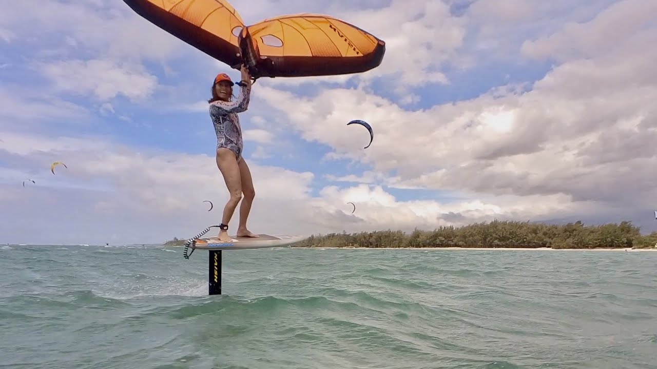 Big winds and small bumps, this is summertime winging on Maui. - YouTube