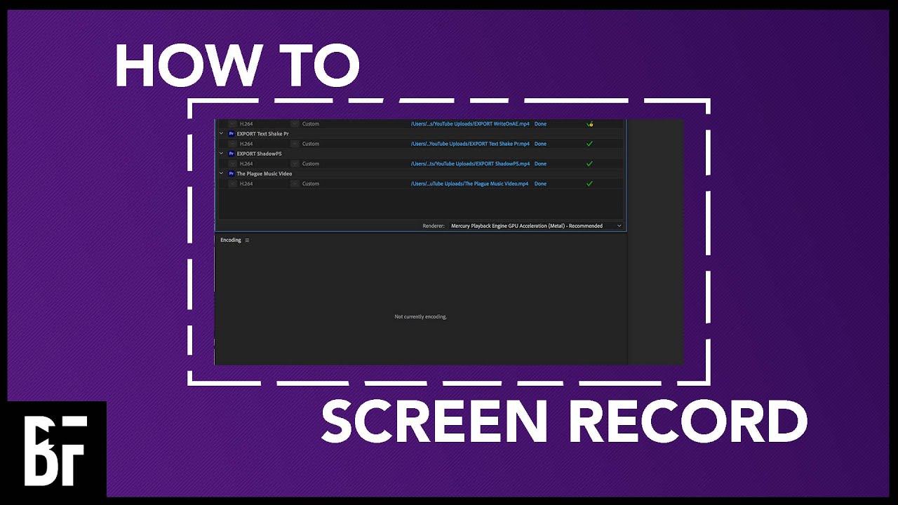 How I Screen Record My Videos - YouTube