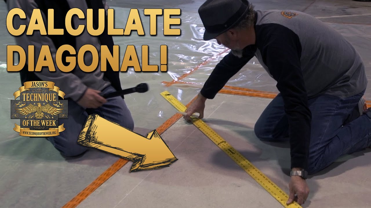 Quickly Calculate Diagonal of a Square - YouTube