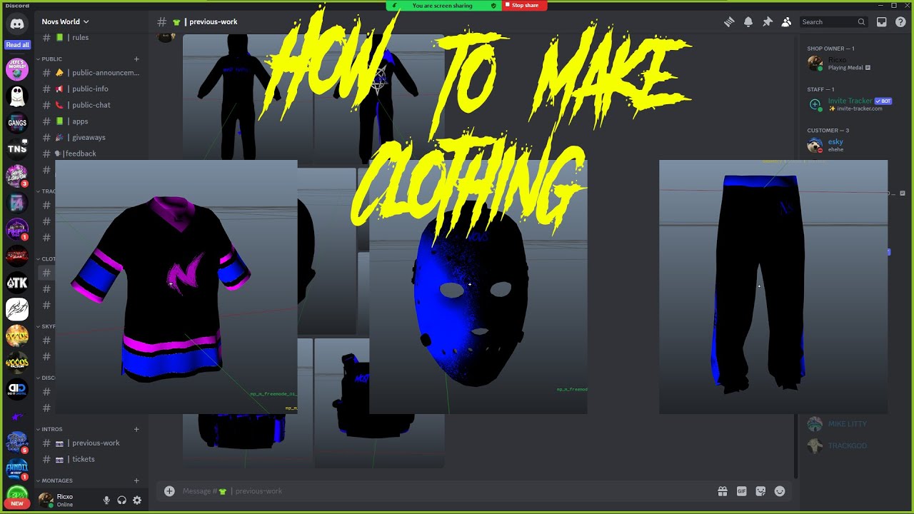 How To Make FiveM Gang Clothing - YouTube