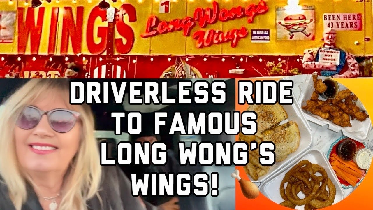 Riding WAYMO To LONG WONG’S HOT WINGS | FUNKY Dining in Phoenix! - YouTube
