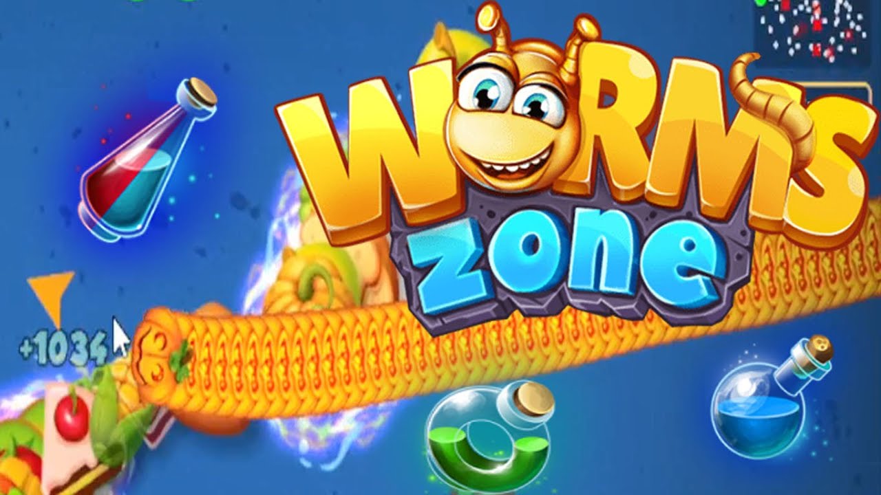 WORMSZONE WAR GAMES OF WORMS WITH NEW MONSTERS 3500 COINS - YouTube