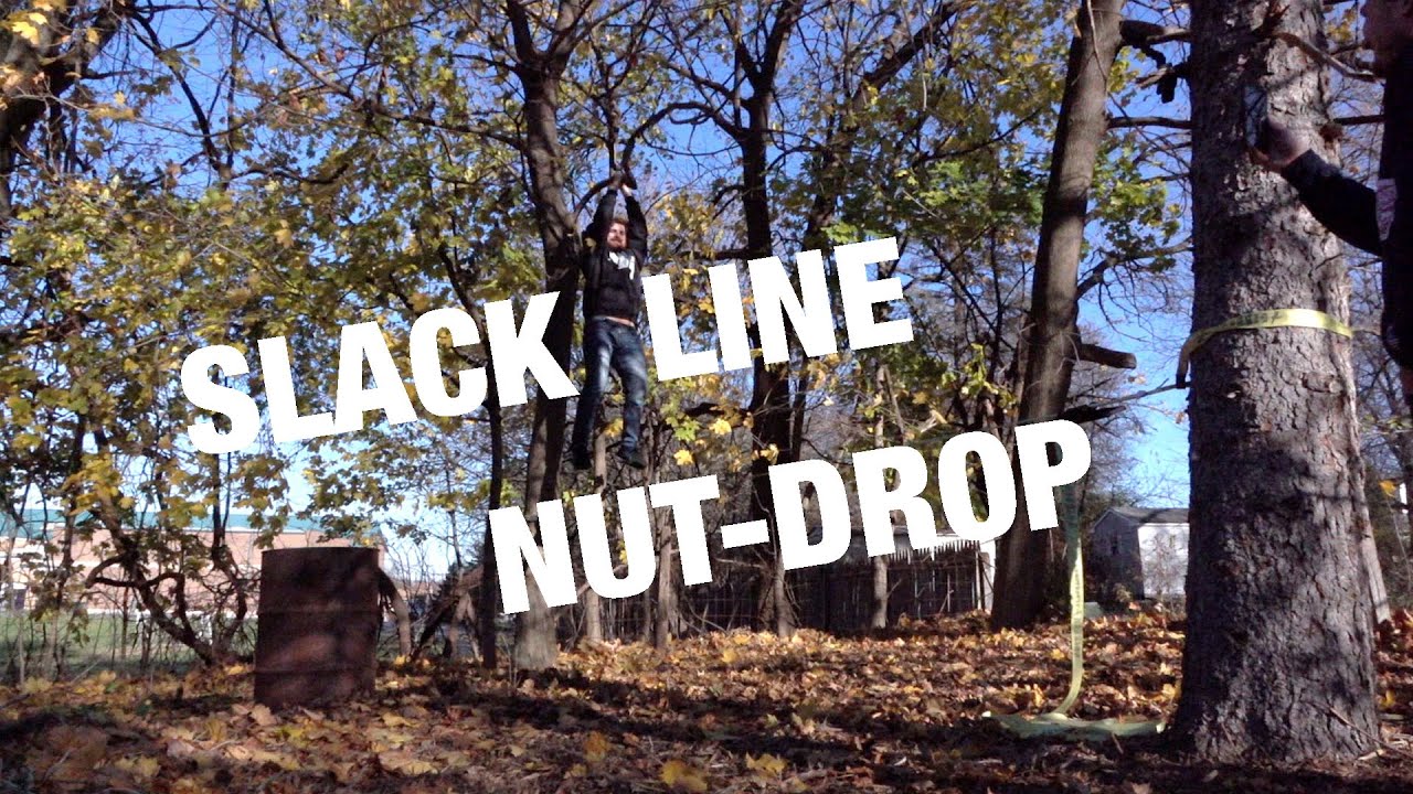 Slackline Nut-Drop! - YouTube