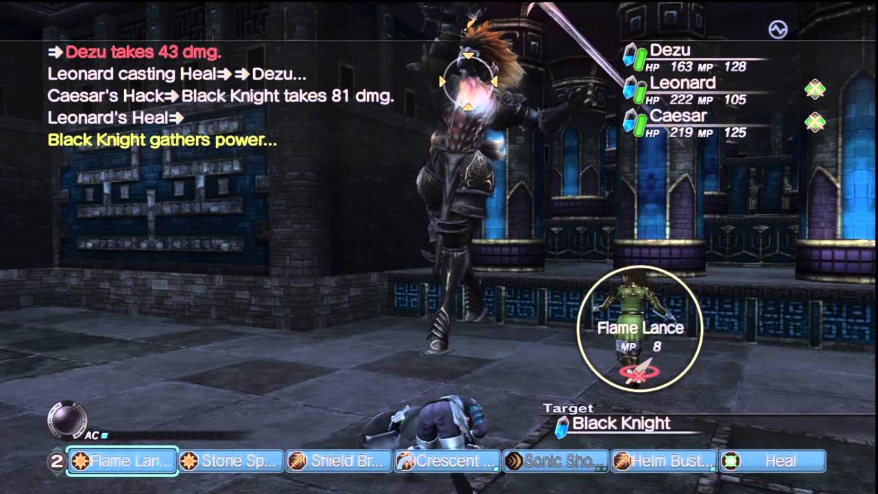 White Knight Chronicles - Black Knight boss battle - YouTube