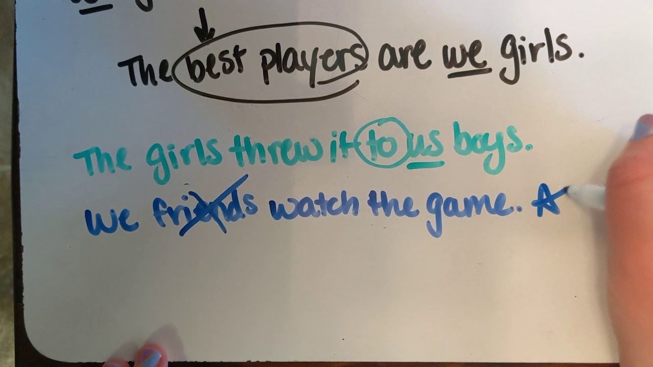 Using We and Us Correctly - YouTube