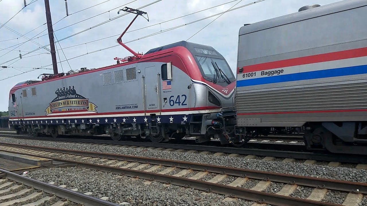 Amtrak Veteran's Unit gives a sweet salute - YouTube