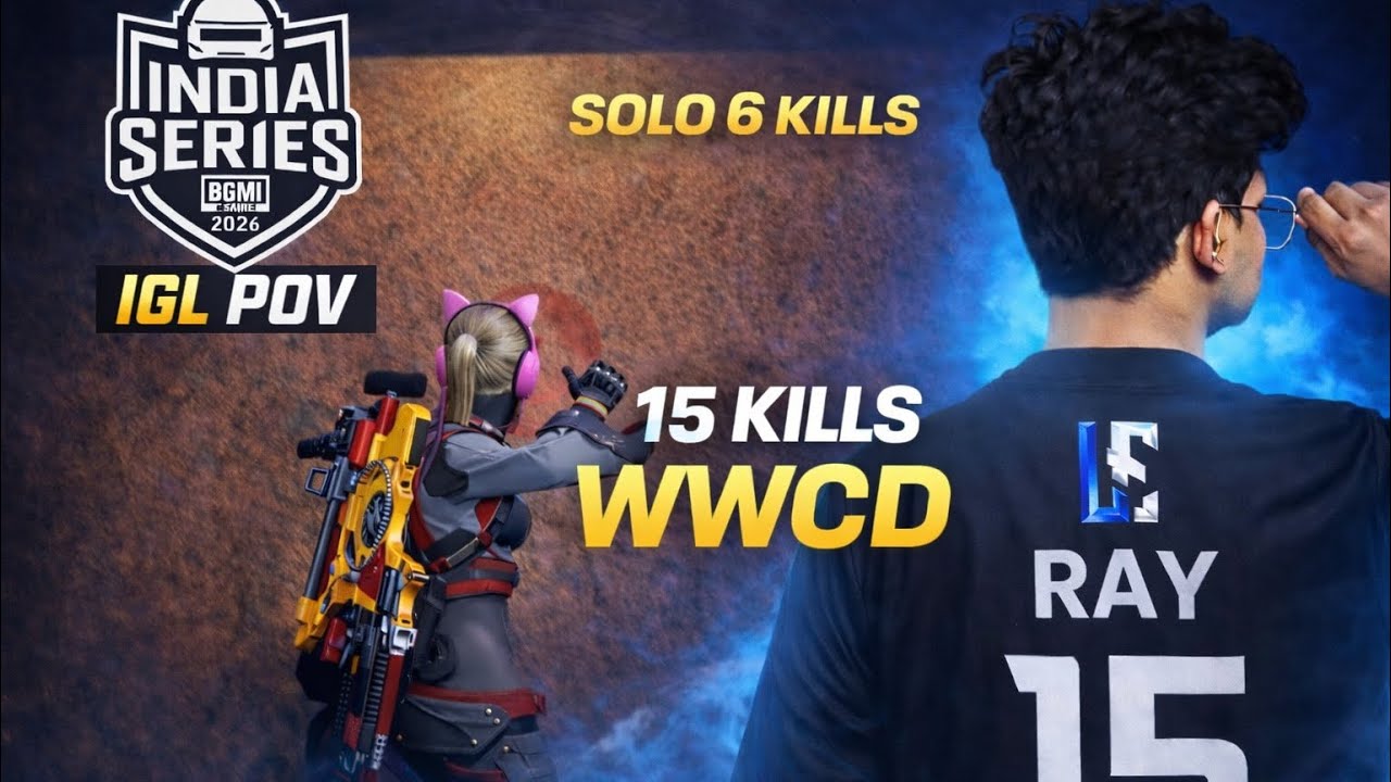 SOLO 6FINISHES🔥|| 15 FINISHES WWCD 🍗 IN BGIS 2026 ROUND 1 || Ray Playz ...