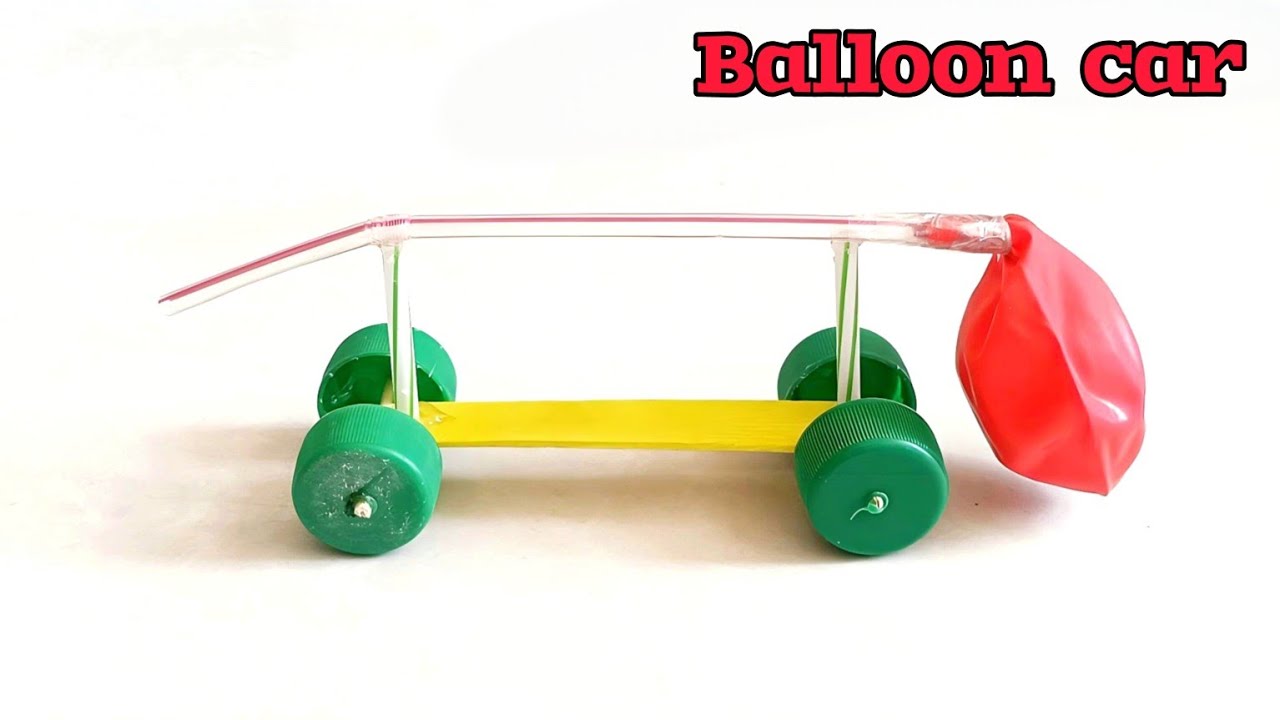How to Make a fast Balloon Powered Car | Easy DIY Science Project - YouTube