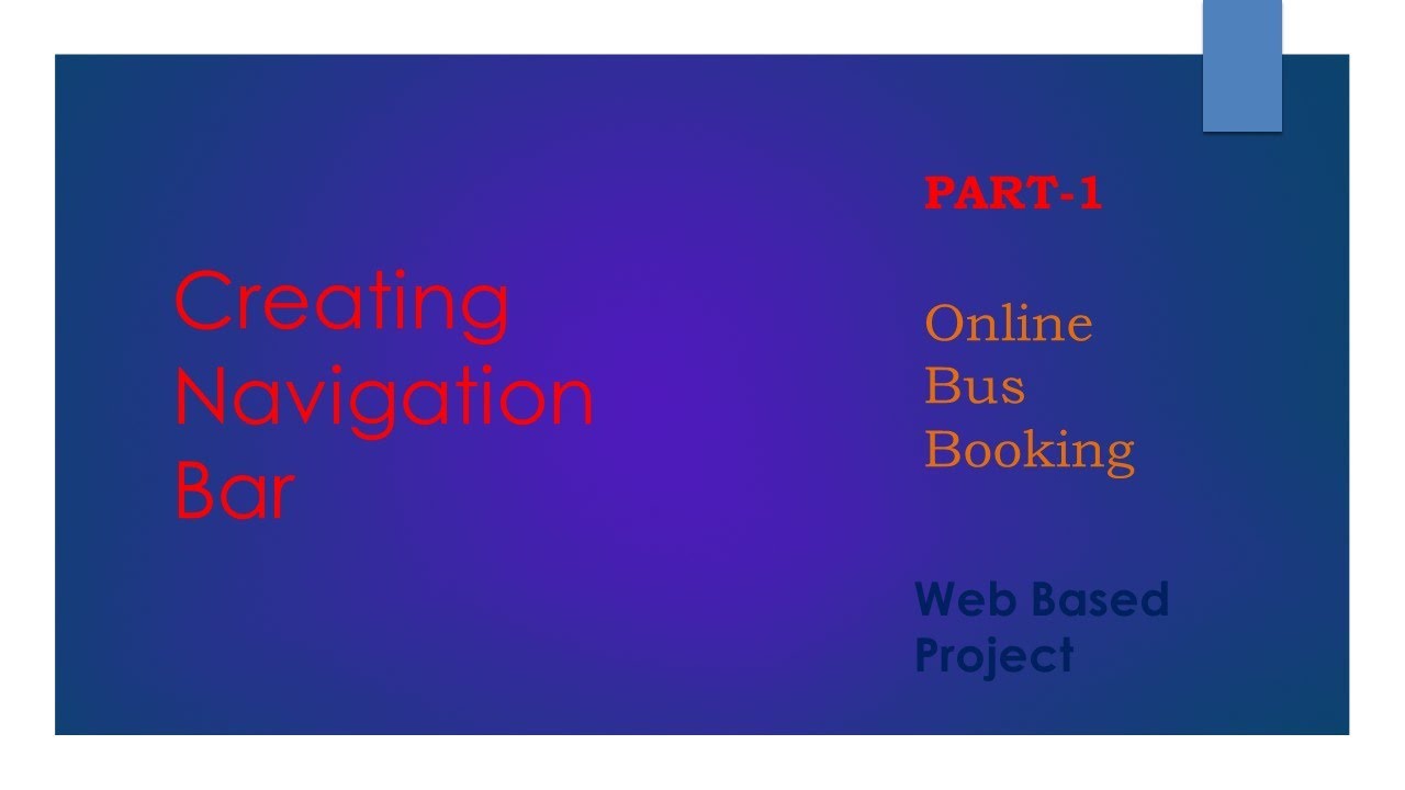 2. Navigation bar | Part 1 - YouTube