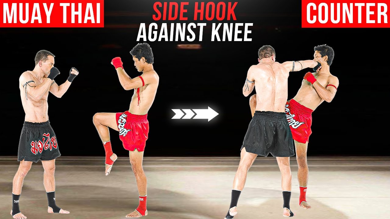 USE SIDE HOOK to DEFEND against KNEE! | MUAY THAI Counter - YouTube