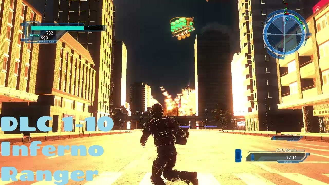 EDF 5 DLC 1-10 the C70 Frogs Mobs Blow Up Potential run Ranger Inferno ...