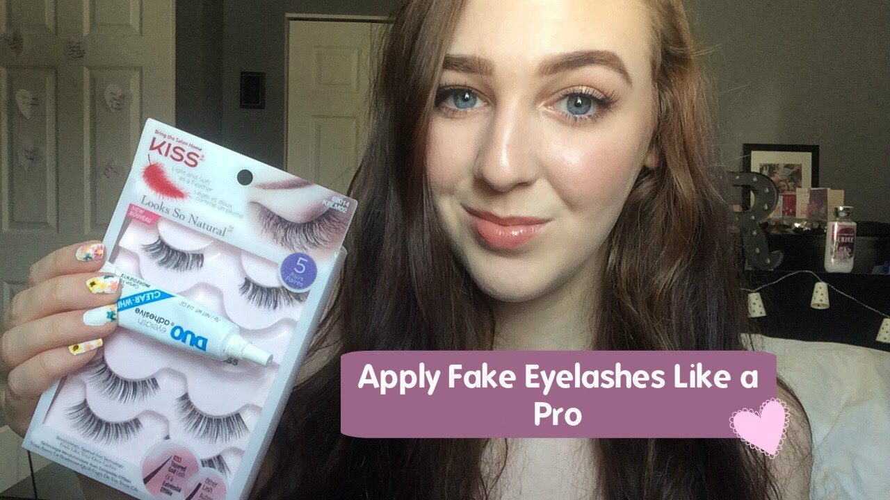 How to Apply Fake Lashes like a Pro - YouTube