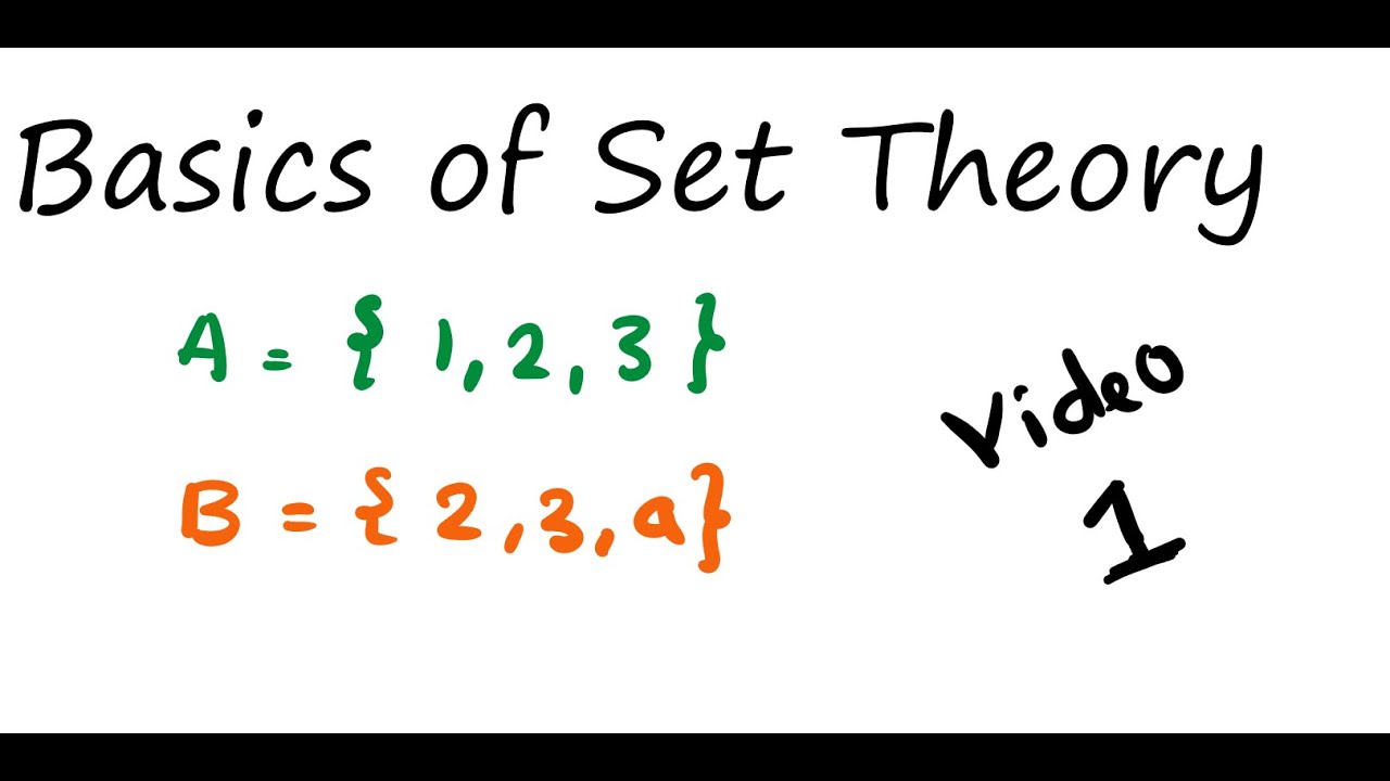 Fundamentals of Set theory 1 - YouTube