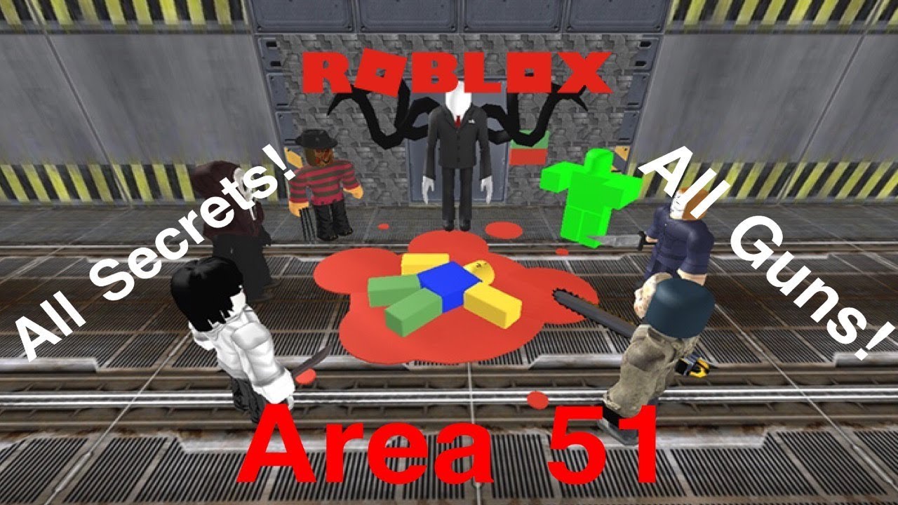 ROBLOX | Survive and kill the killers in Area 51 | All Guns All secret ...
