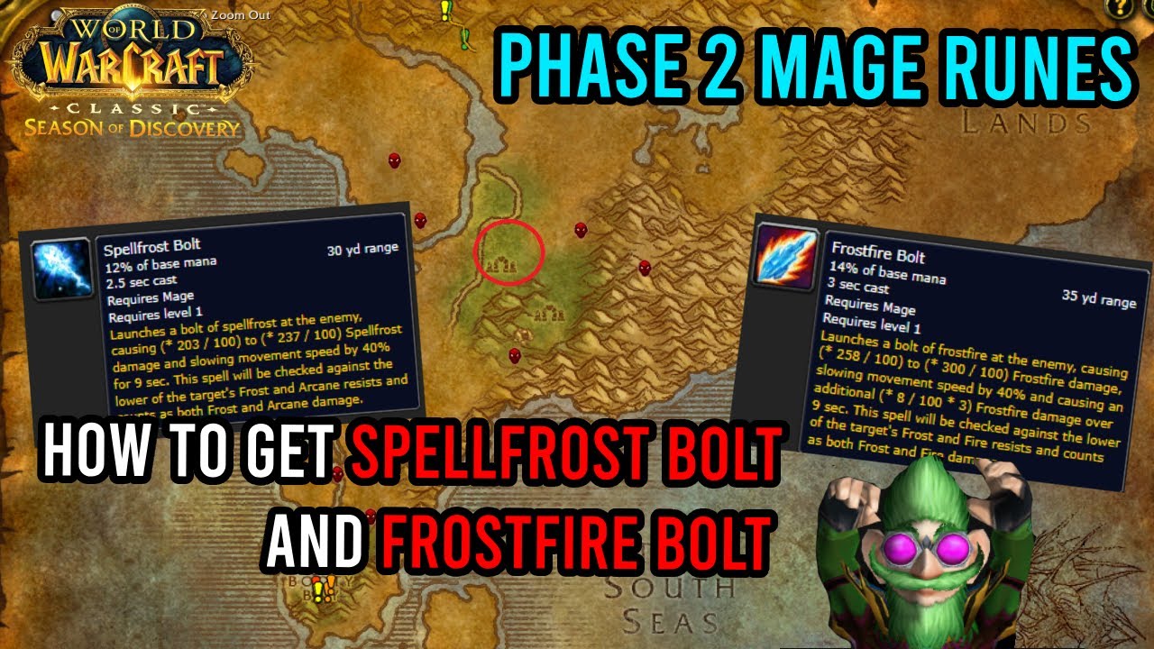 How To Get Spellfrost Bolt and Frostfire Bolt | Mage Phase 2 Rune Guide ...