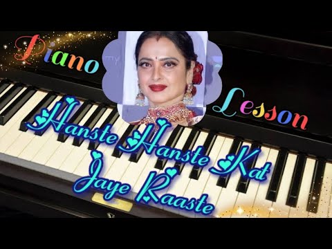 Hanste Hanste Kat Jaye Raaste | Piano With Notes ...YouTube ·  Piano Lesson .