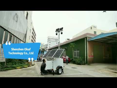 Mobile sentry solar cctv trailer PR07 - YouTube