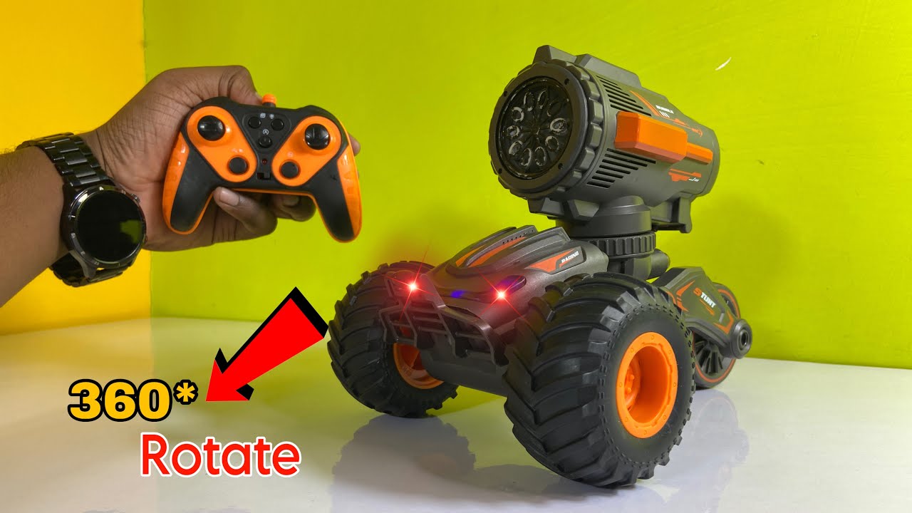 RC Transform 360° Rotate Drift Car Unboxing & Testing - The tricky mine ...