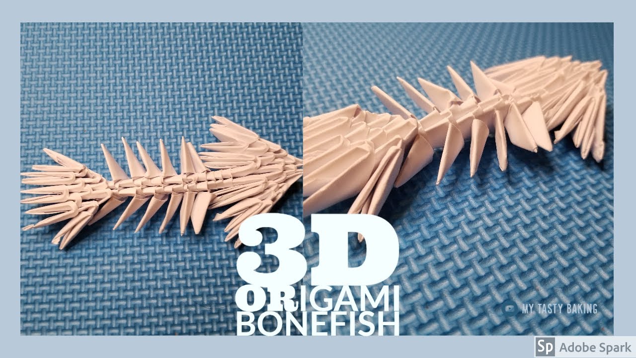 How To Make A 3D Origami Bonefish - YouTube