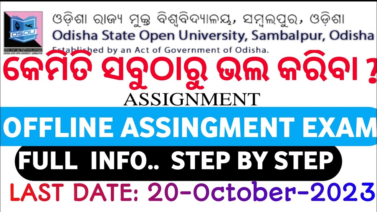 ⭐2023 HOW TO WRITE ASSINGMENT EXAM PROCESS OFFLINE MODE | BEST ...