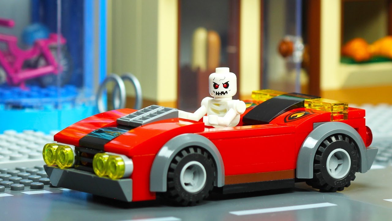 Lego City Skeleton Attack Car Robbery - YouTube