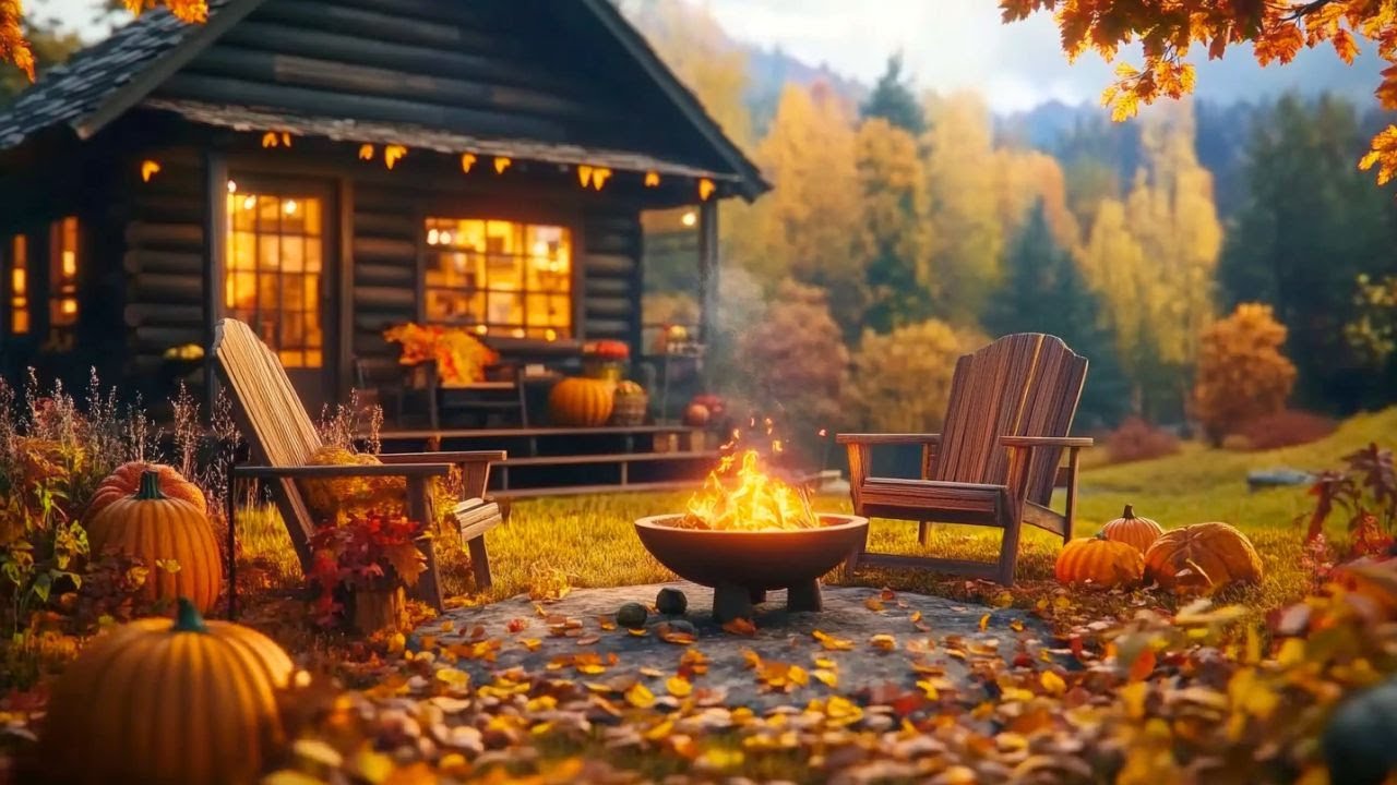 Autumn Sounds | Falling Leaves Sound and Gentle Wind Helps Relieve ...