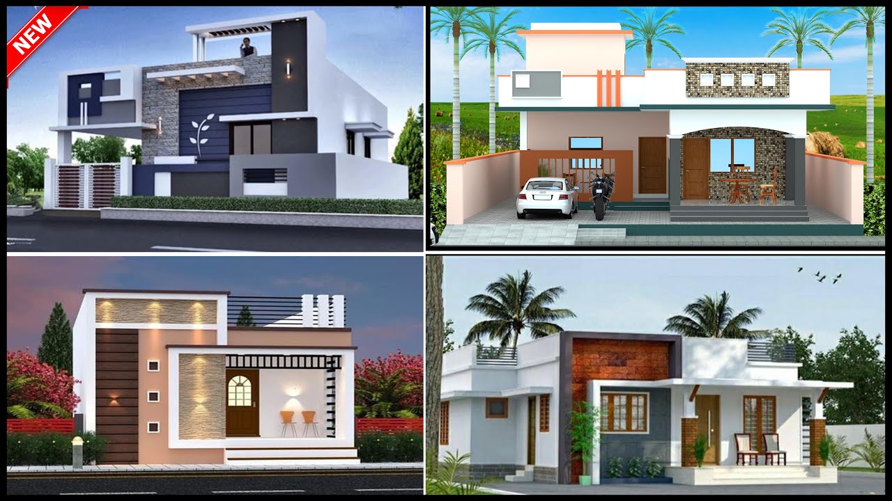 Top Latest Single Floor Front Elevation Design, Small House Design ...