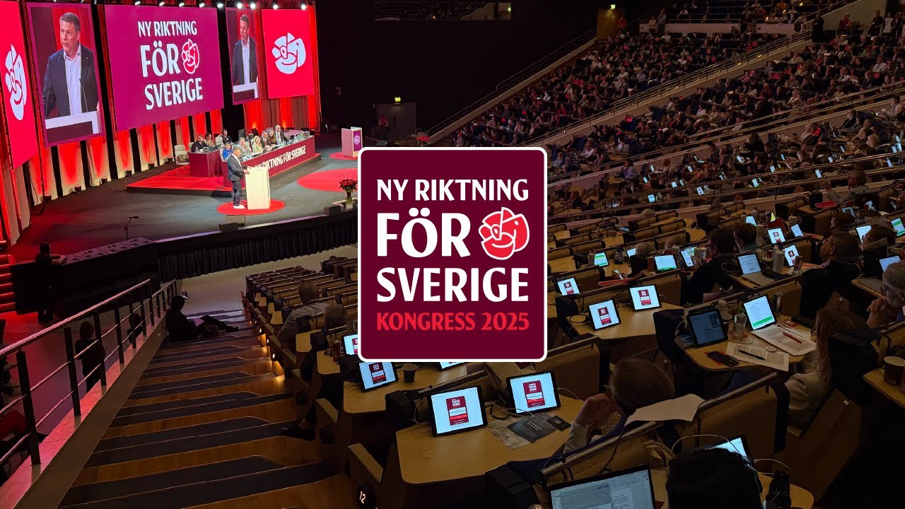 LIVE: Socialdemokraternas kongress 2025 - dag 3 dagen - YouTube