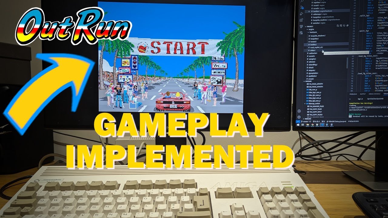 OutRun - The ARCADE finally comes to the AMIGA! - YouTube