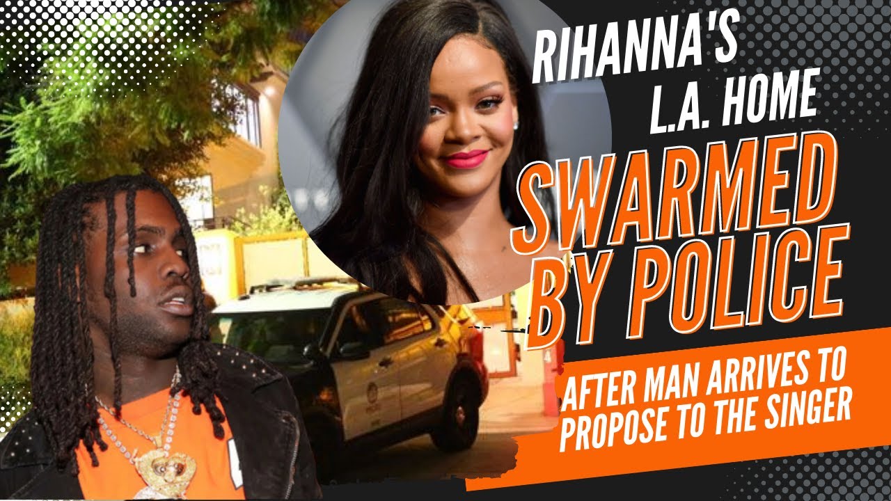 RIHANNA's LA home - SWARMED BY POLICE after man arrives to propose her ...