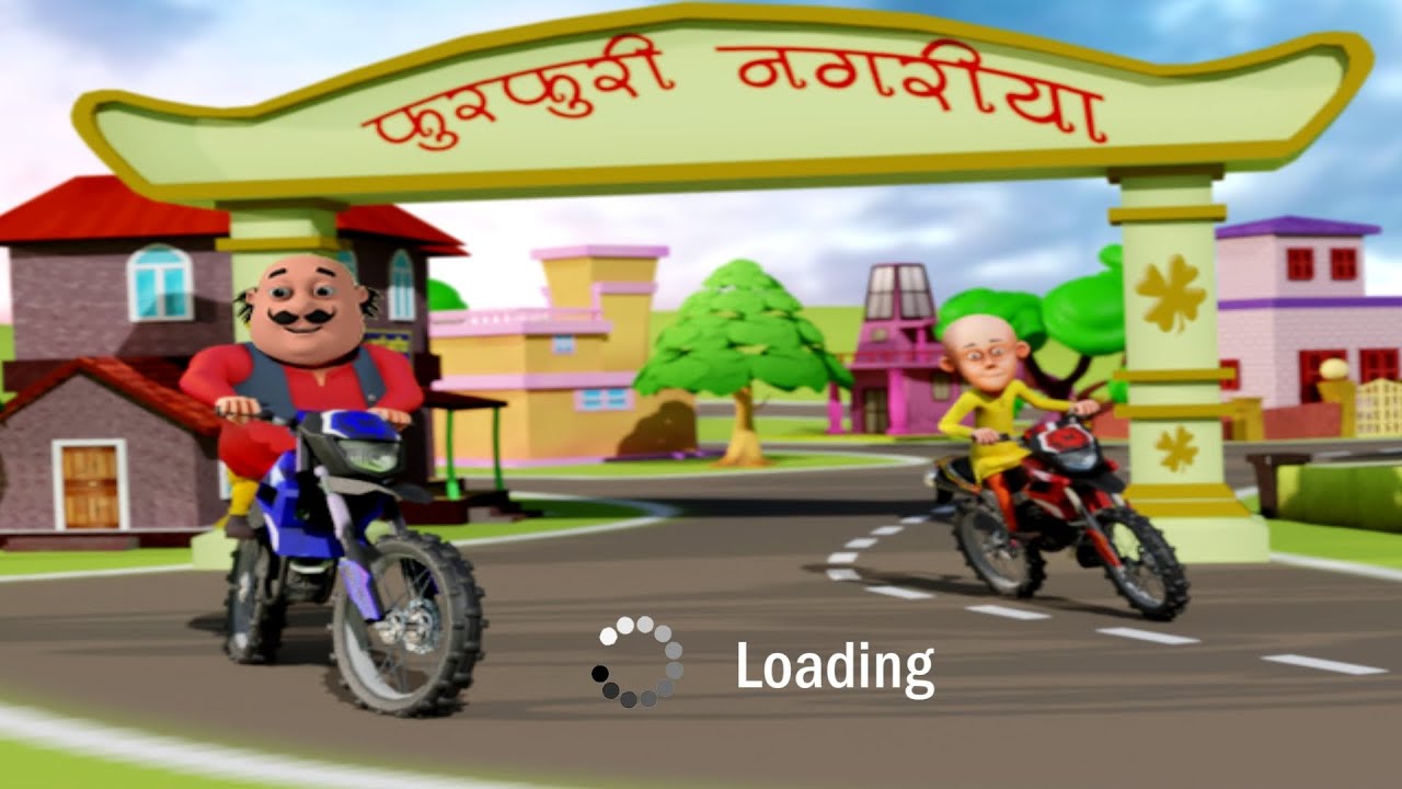 Motu patlu the bike race - YouTube