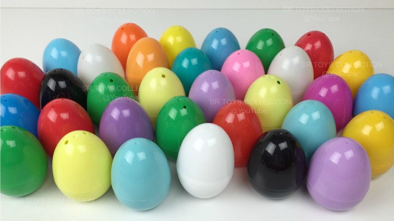 Surprise Plastic EGGS 에그몽 장난감 with beautiful plastic animal miniature ...