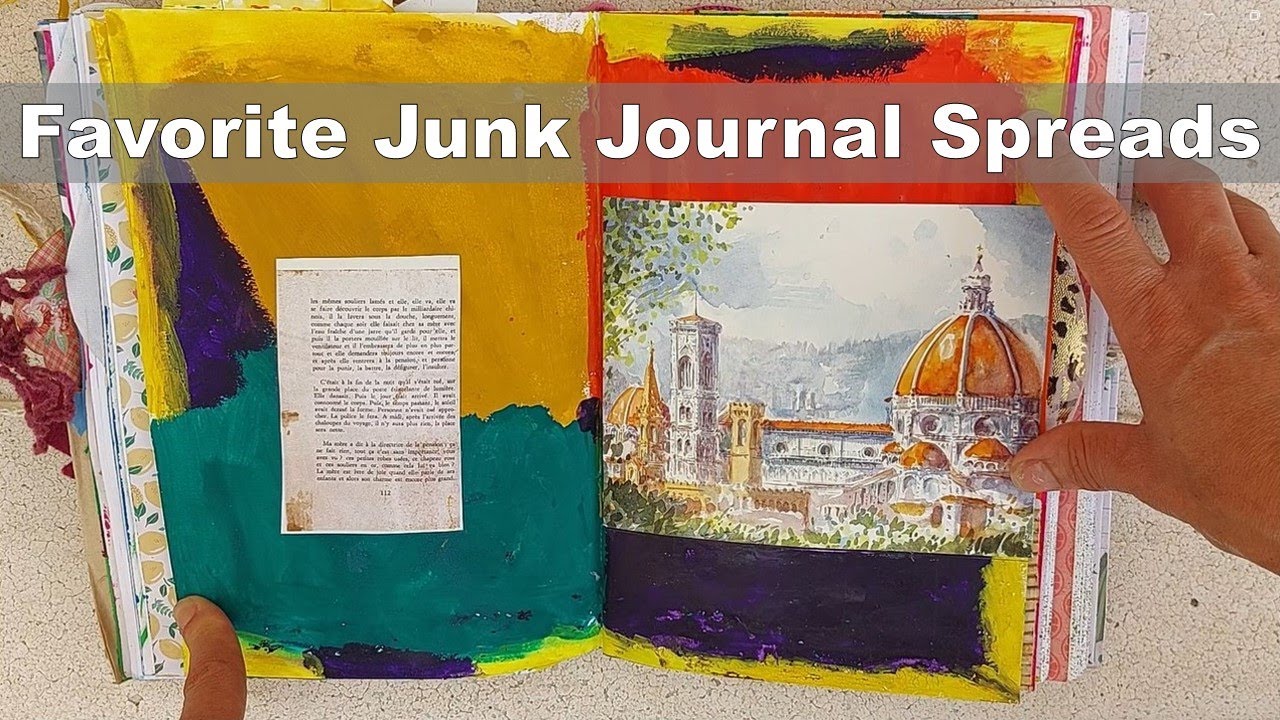 Favorite Junk Journal Spreads | Different Sizes | Materials Used ...
