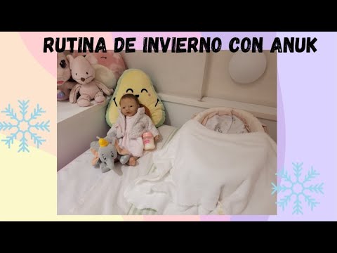 Rutina de invierno con mi bebé de silicona Anuk - YouTube