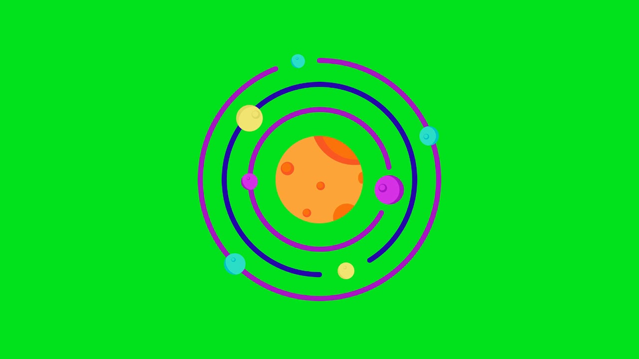 Space green screen - YouTube