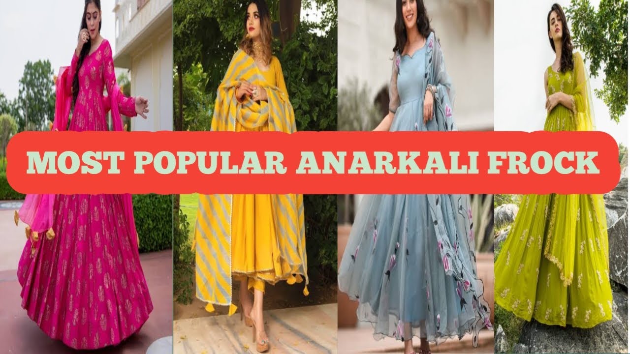 long anarkali frock design//anarkali dress design ideas anarkali gown ...