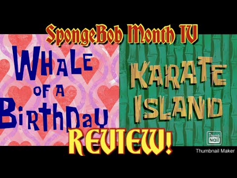 SpongeBob Month IV: Whale Of A Birthday & Karate Island REVIEW!🎂🥋 - YouTube