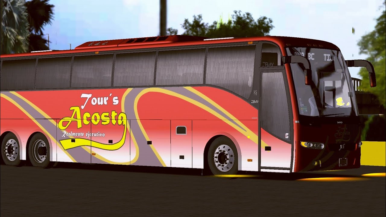 trabajando de Tour's Acosta con el volvo 9700 S 6x2 DBMX Proton bus simulador - YouTube