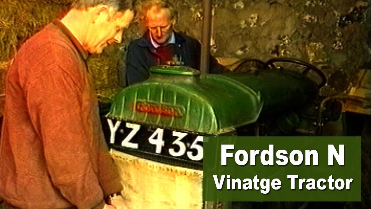 Farming with a vintage Fordson N Tractor - 1950's Ireland - YouTube