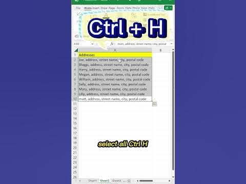 how to create address labels in Microsoft Excel#office365 #excel #excelformula #exceltips - YouTube