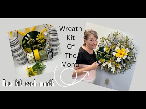 DIY April wreath kit - YouTube