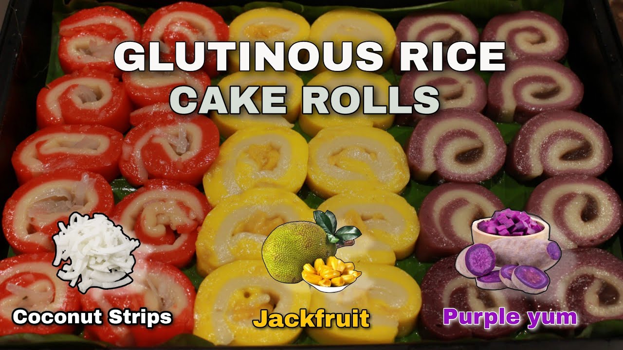 How to make Sapin-sapin rolls? Sapin-sapin Recipe | Rice cake rolls ...