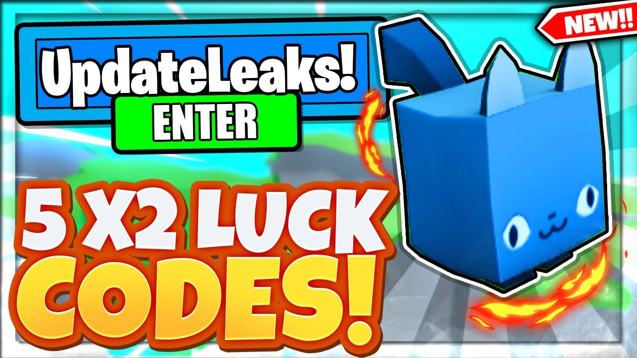 ALL 5 NEW SECRET EXCLUSIVE *X2 LUCK UPDATE* CODES In Roblox Pet ...