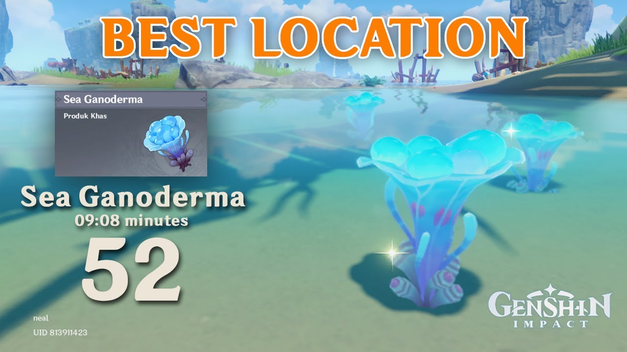 Lokasi Sea Ganoderma | Genshin Impact #bestlocationpart4 - YouTube