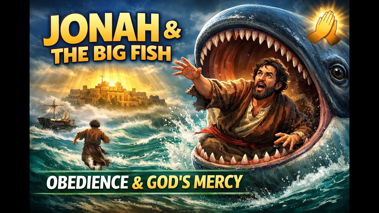 Jonah and the Big Fish | Bible Story of Obedience, God’s Mercy ...
