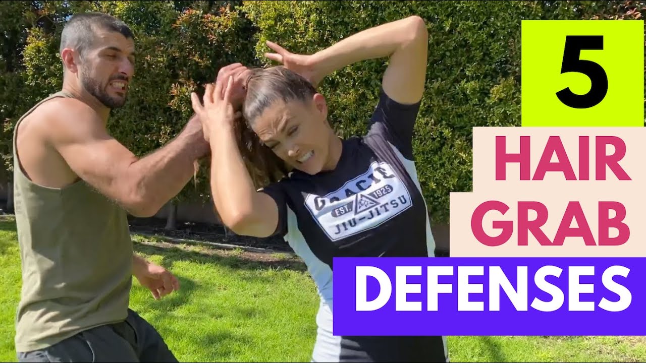 5 Hair Grab Defenses Women s Self defense Techniques YouTube