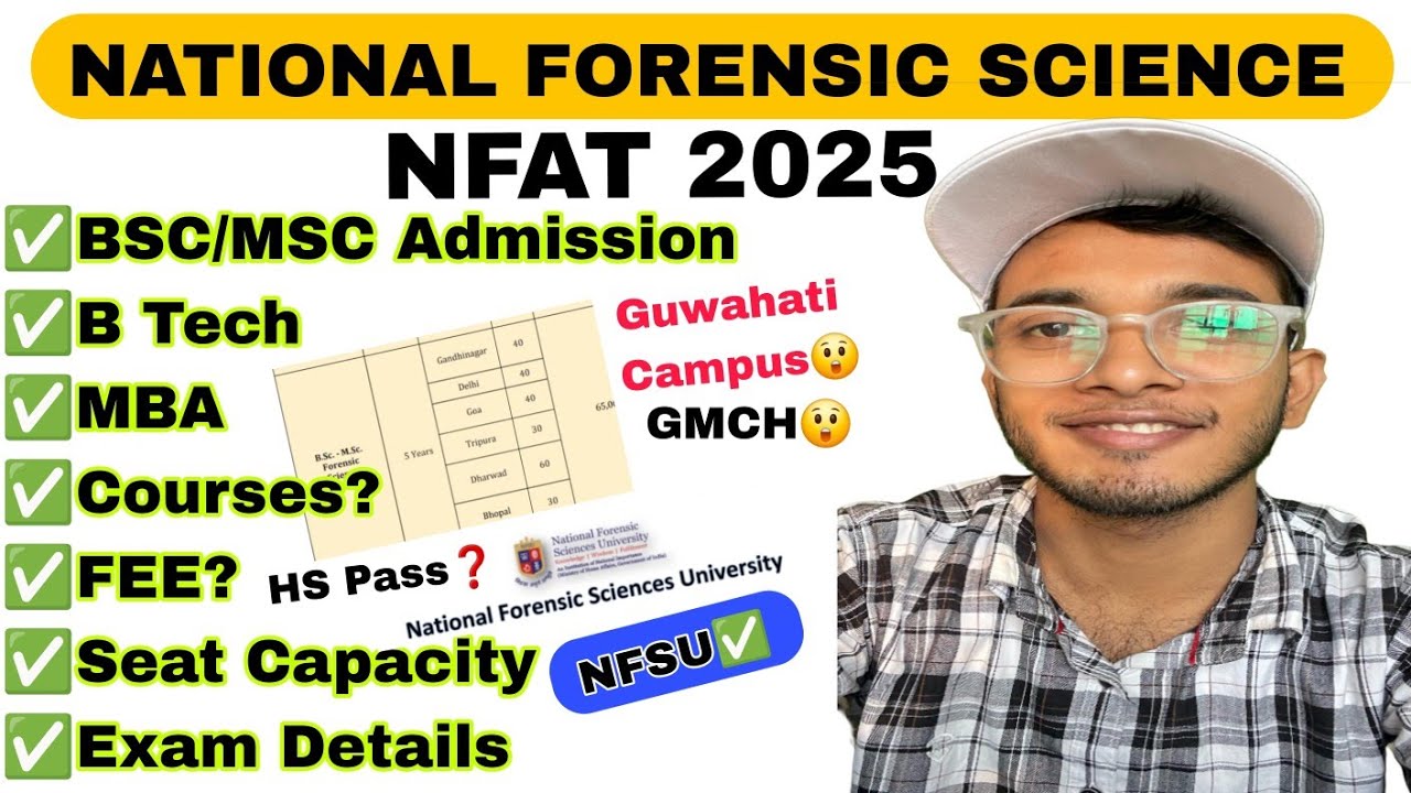 NFSU Admission Exam 2025 In Details | National Forensic Science NFAT ...