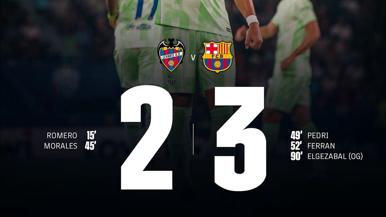 Barcelona vs levante match today - YouTube