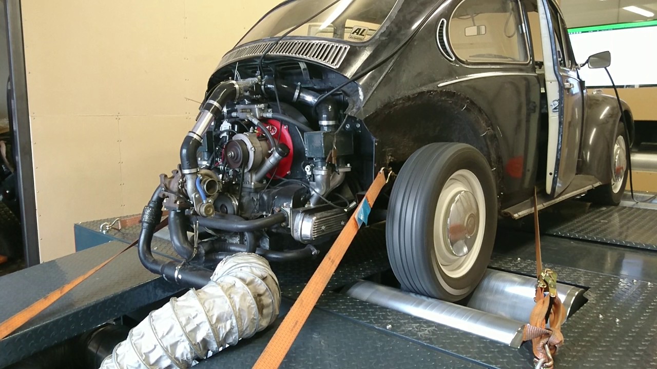 vw bug turbo dyno 2 - YouTube