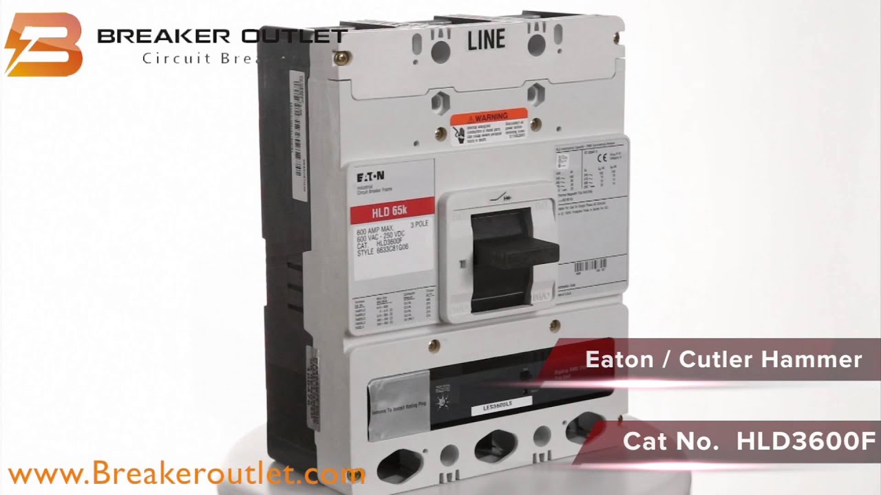 HLD3400F Eaton Cutler Hammer 65k Rated Circuit Breaker 600A 600V 3P ...